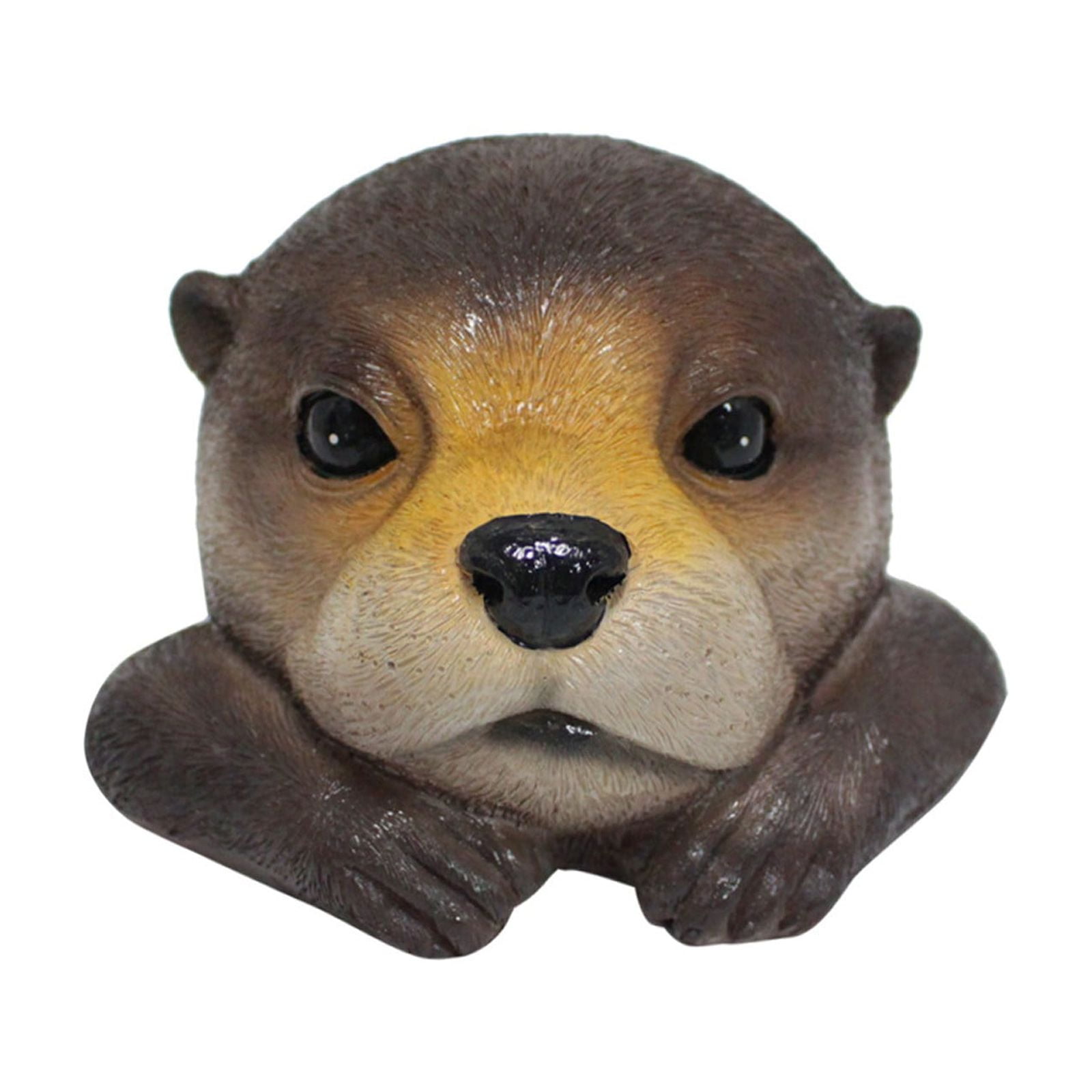 cpengpj Clearance Floating Otter Head Resin Art, Waterproof Pond Float ...