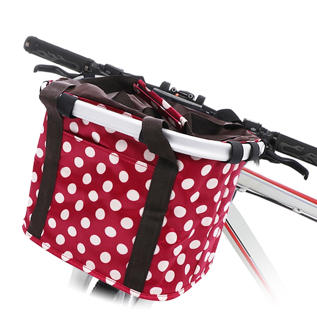 cpengpj Folding Bike Basket, Metal Rear Accessories, Quick Release ...