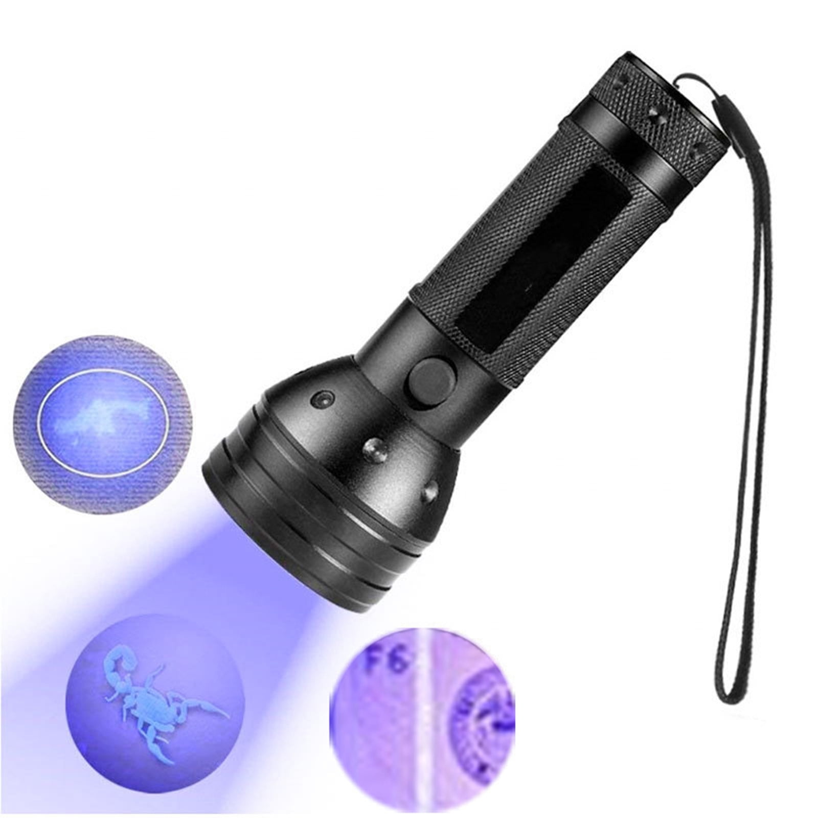 cpengpj Light Blacklight 51LED Flashlight, Ultraviolet Flashlight Black Light Professional Pet ...
