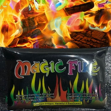 Fire Dazzle Colorful Flame Packets for Fire Pit and Fireplace, 25 Pack ...