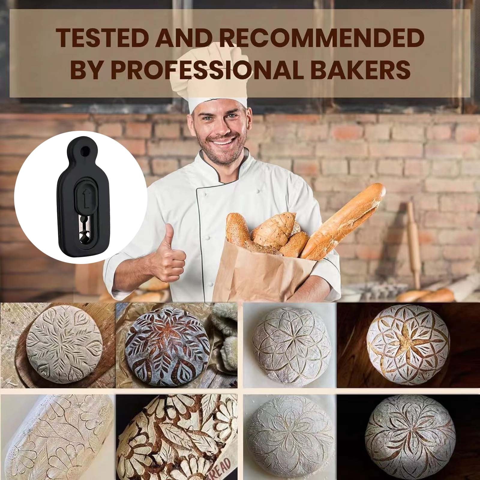 cpengpj New Kitchen Premium Hand Crafted Bread Lame for Dough Scoring ...