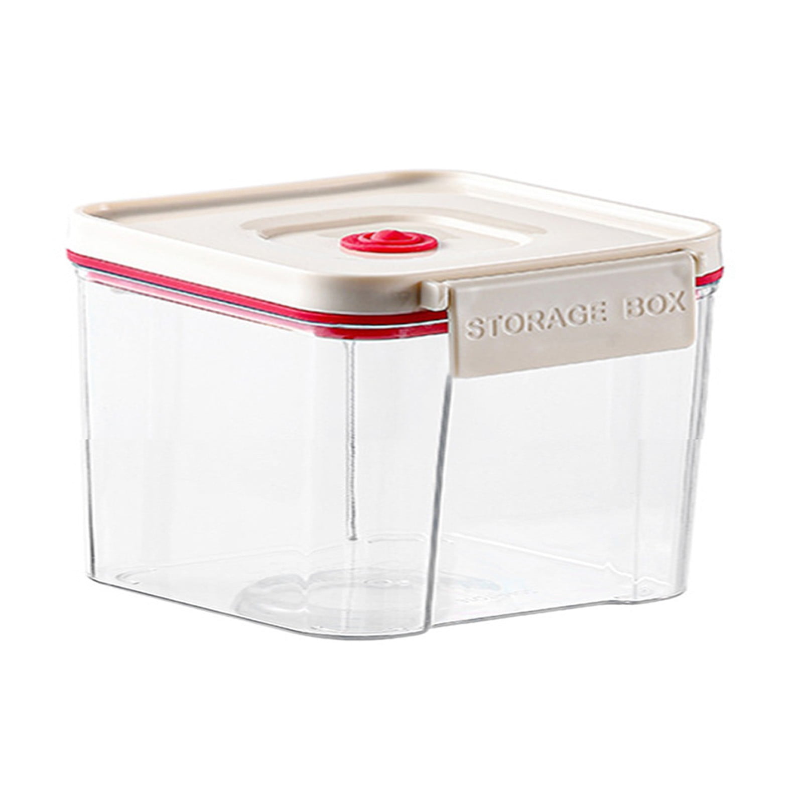 cpengpj Clearance Push-Button Airtight Rice Container, Clear Plastic ...