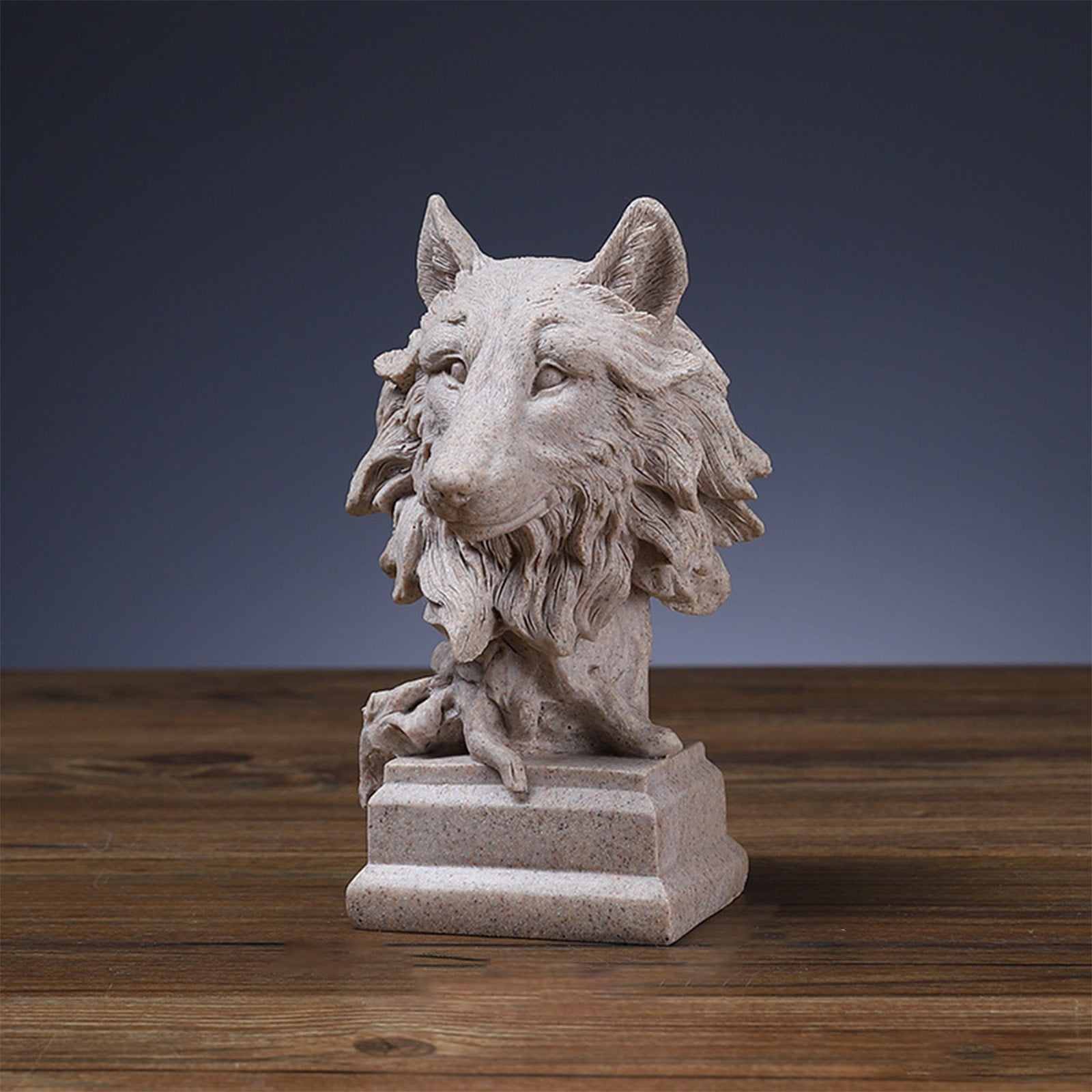 cpengpj Clearance Resin Wolf Statue Modern Wolf Sculpture Abstract Wolf ...