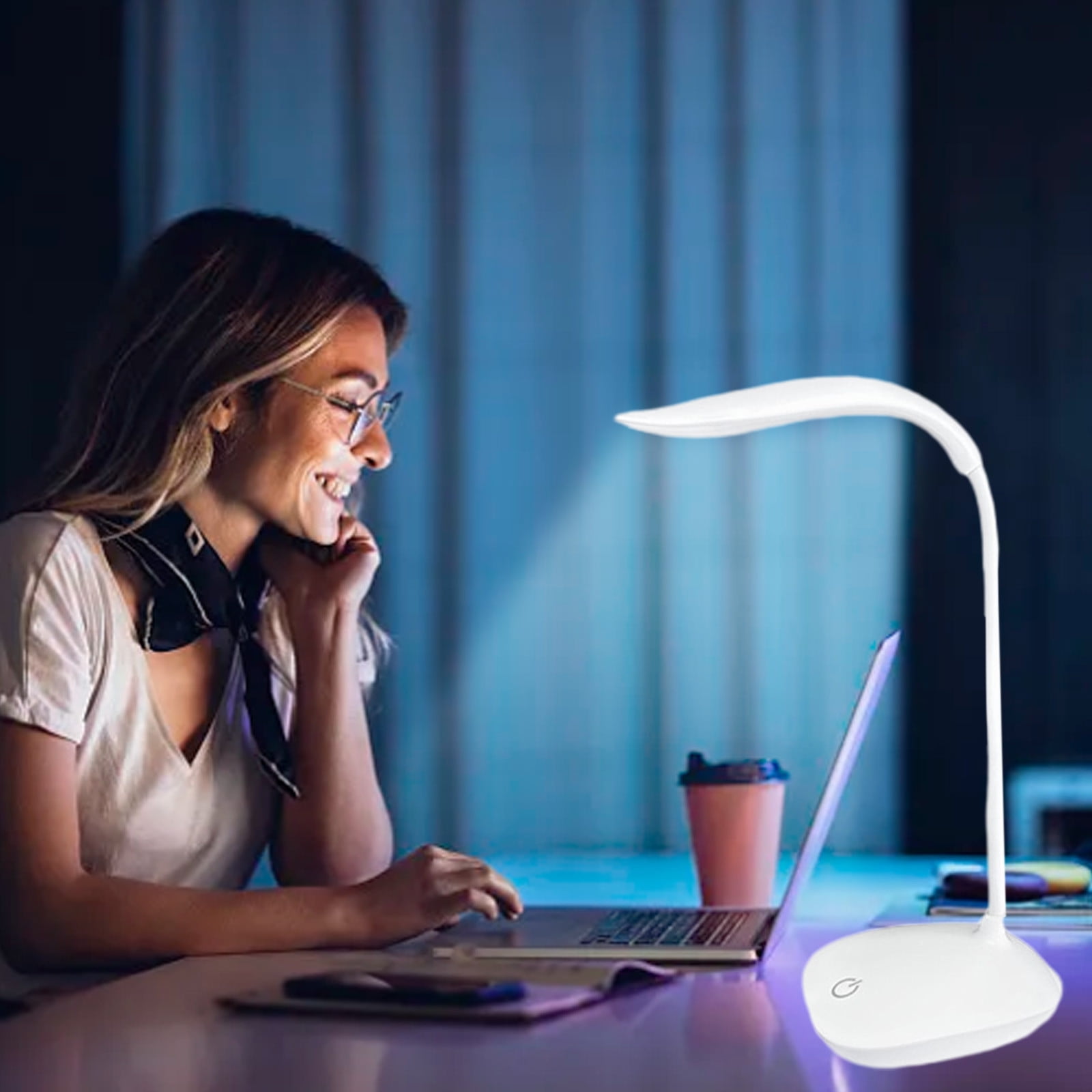 cpengpj Small Desk Lamps for Home Office, Eye Protection Study Students ...