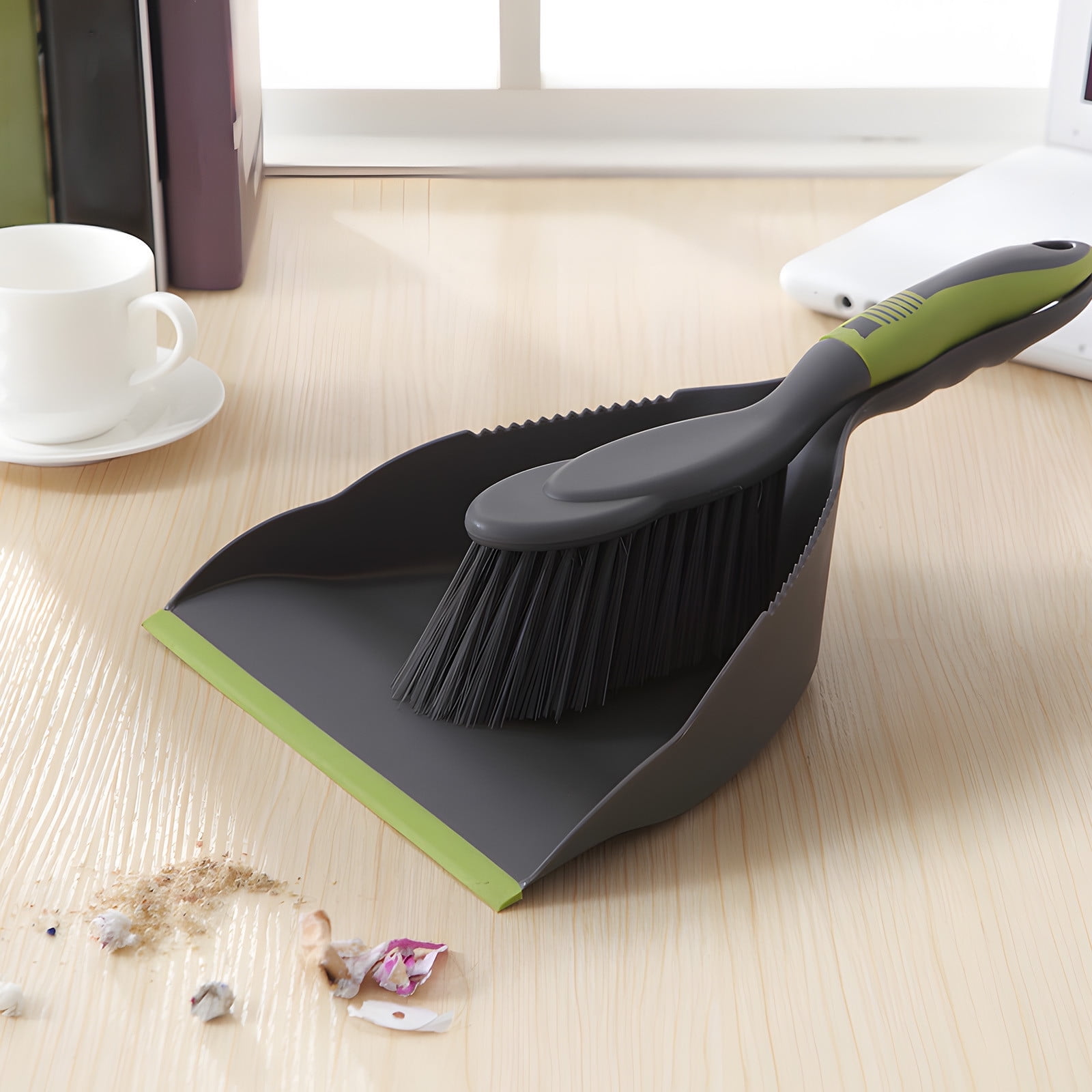 cpengpj Clearance Small Dustpan Brush Set Mini Dust Pan with Broom Set, Hand Dustpan Table Top ...