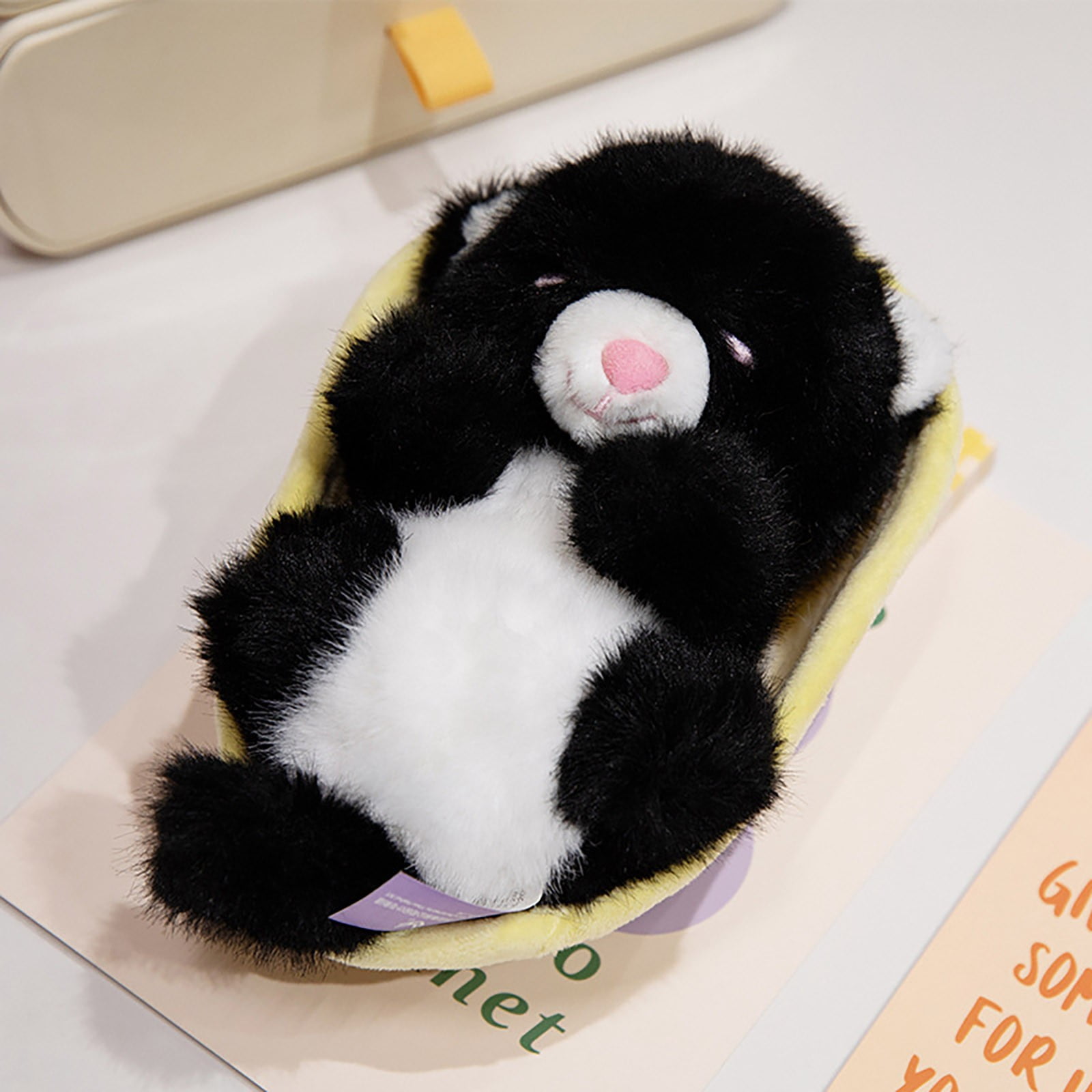 cpengpj Clearance Soft Multicultural Babies Toy Cute Sleep Basket Fuzzy ...