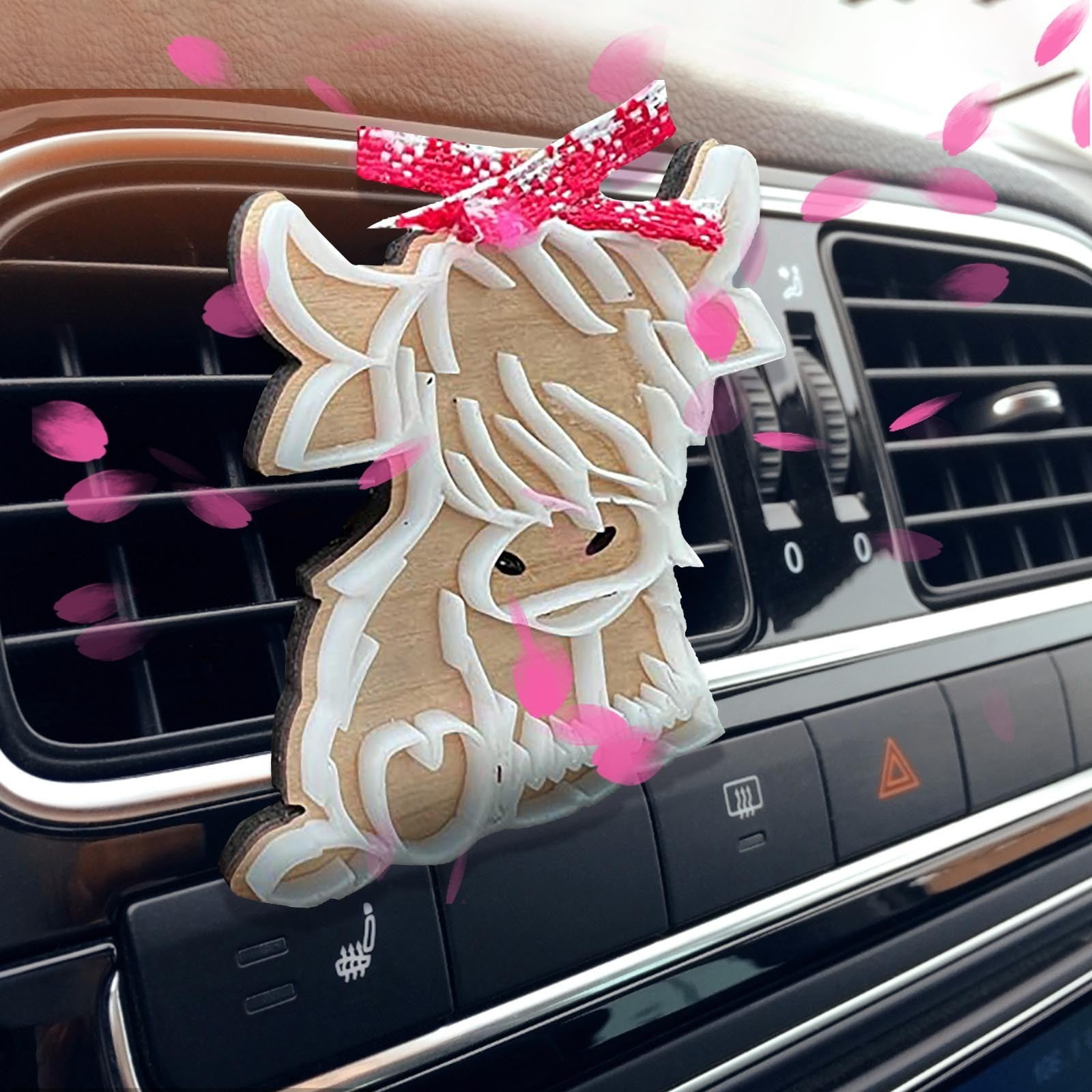 cpengpj Cow Shape Car Vent Clip Aromatherapy Diffuser, Acrylic Air ...