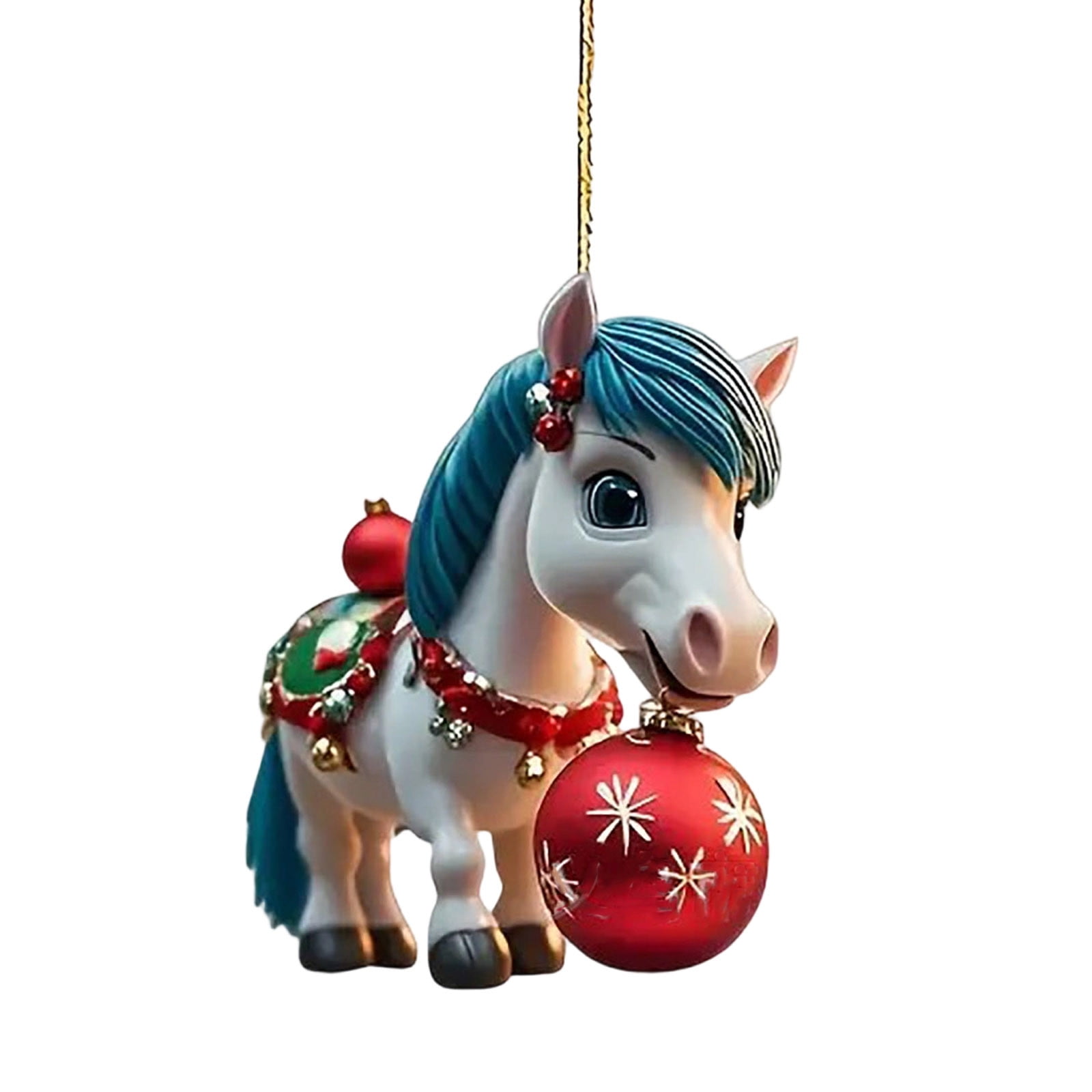 cpengpj Cute Wizard Hat Ponys Acrylic Christmas Flat Pendant, Durable ...