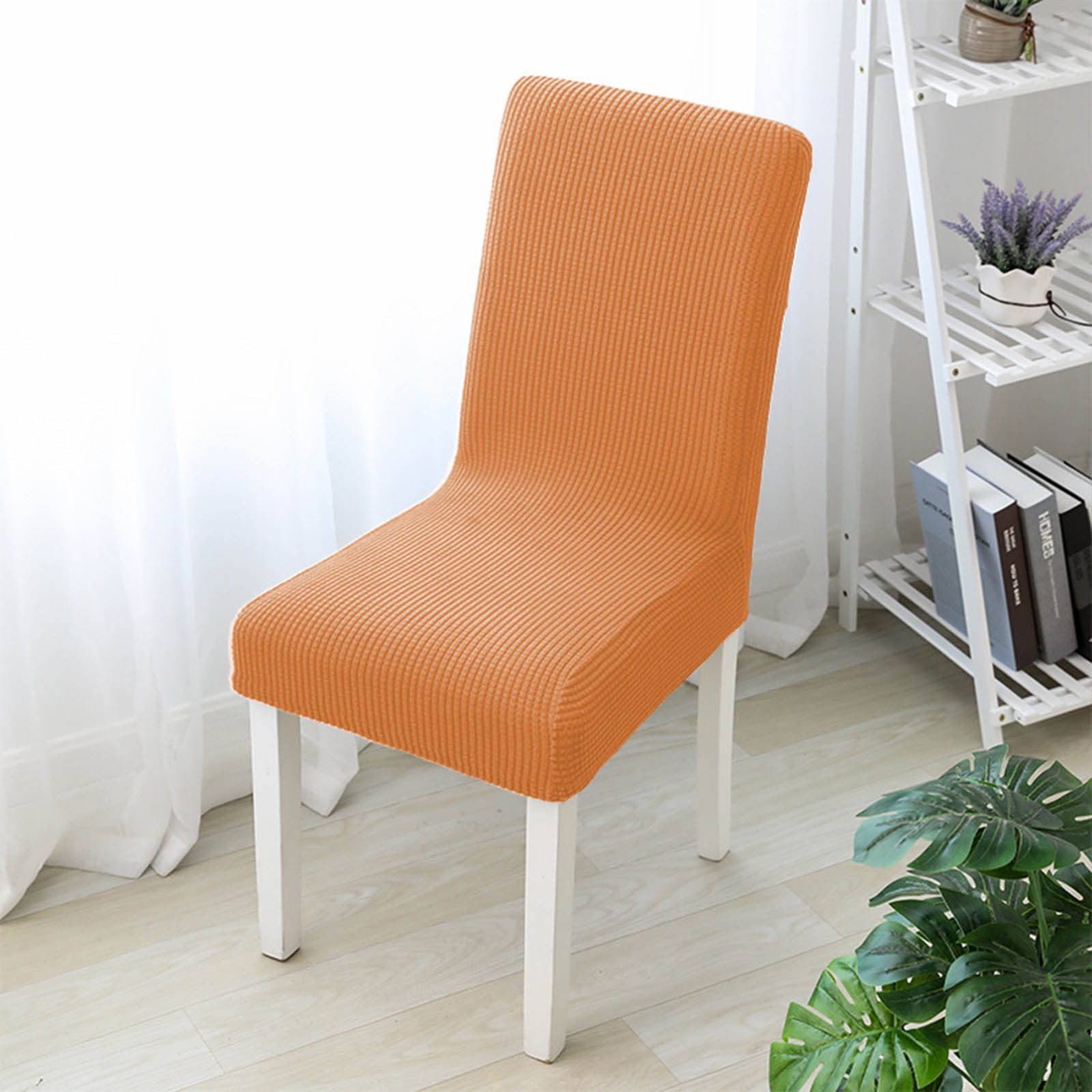 cpengpj Elastic Stretch Chair Cover for Dining Room Kitchen, Strapless ...