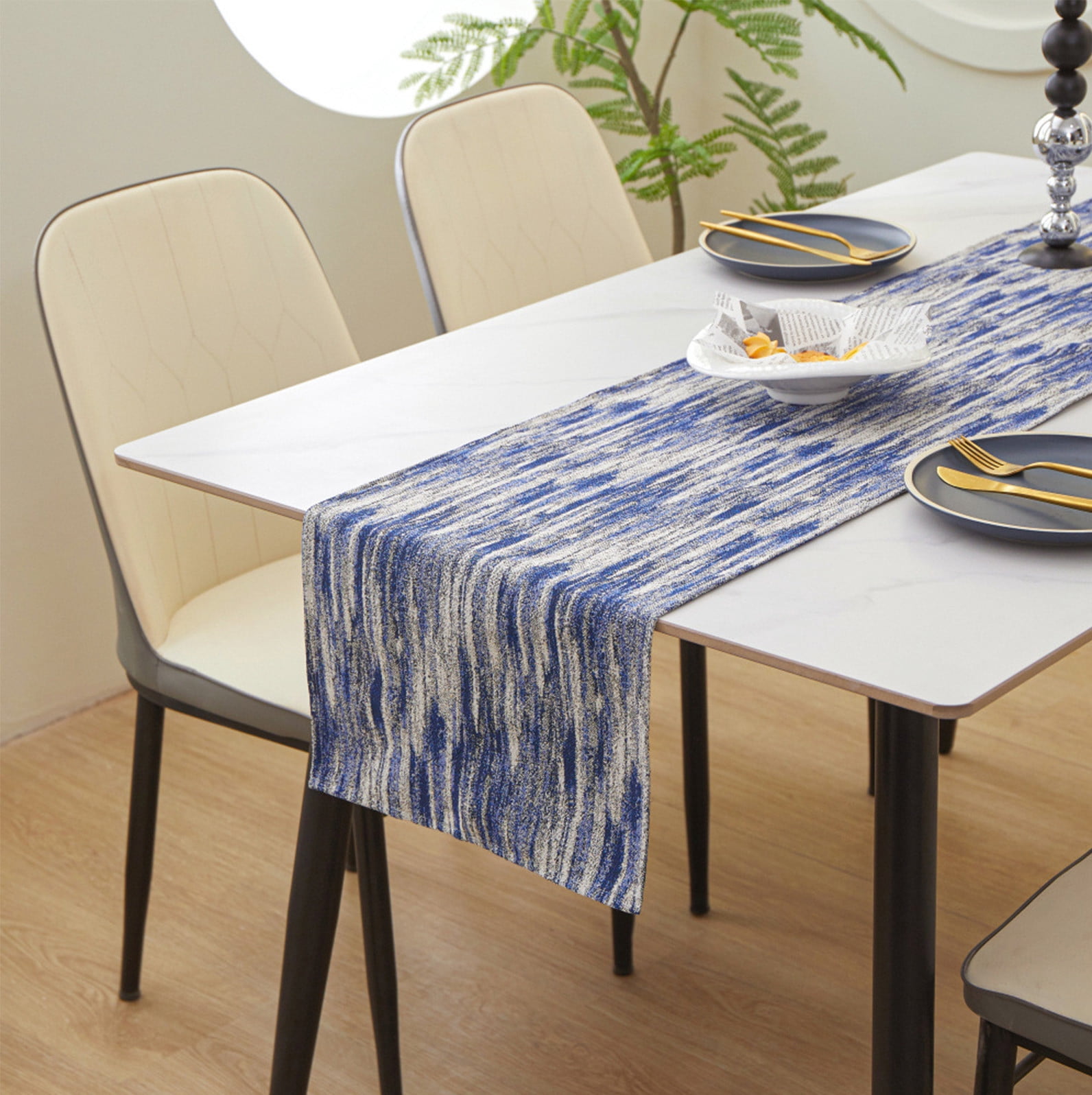 cpengpj Elegant Sheer Polyester Table Runner for Wedding and Party ...