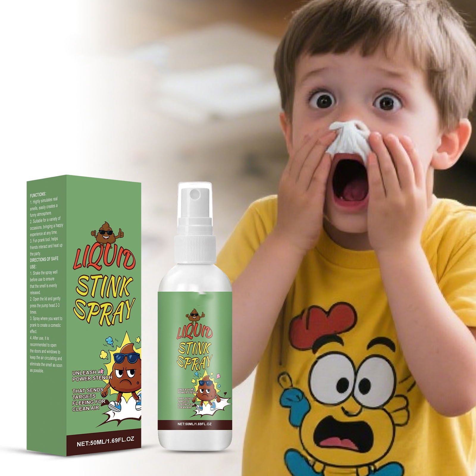cpengpj Fart Spray 50ml, Realistic Malodorous Prank Gadget for Campus ...