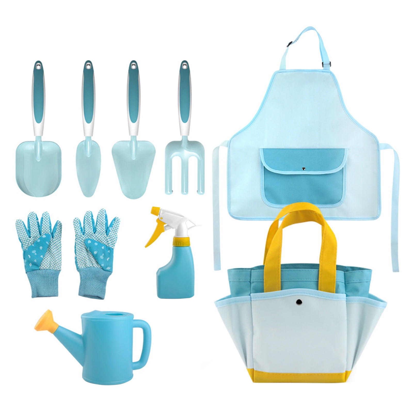 cpengpj Kids Gardening Tools Set 9Pcs Outdoor Playset, for Toddlers 3 ...