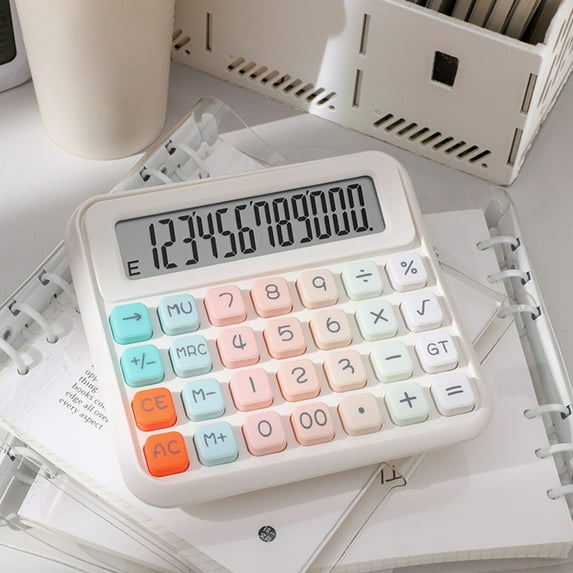 cpengpj Large Screen Financial Calculator with Double Tilt Design, 12 ...