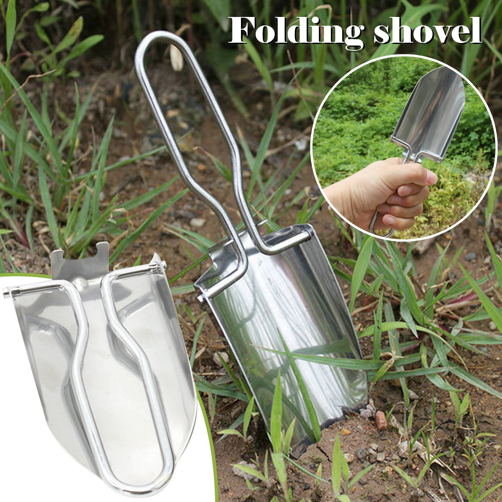 cpengpj Lightweight Mini Shovels, Stainless Steel Foldable Garden ...