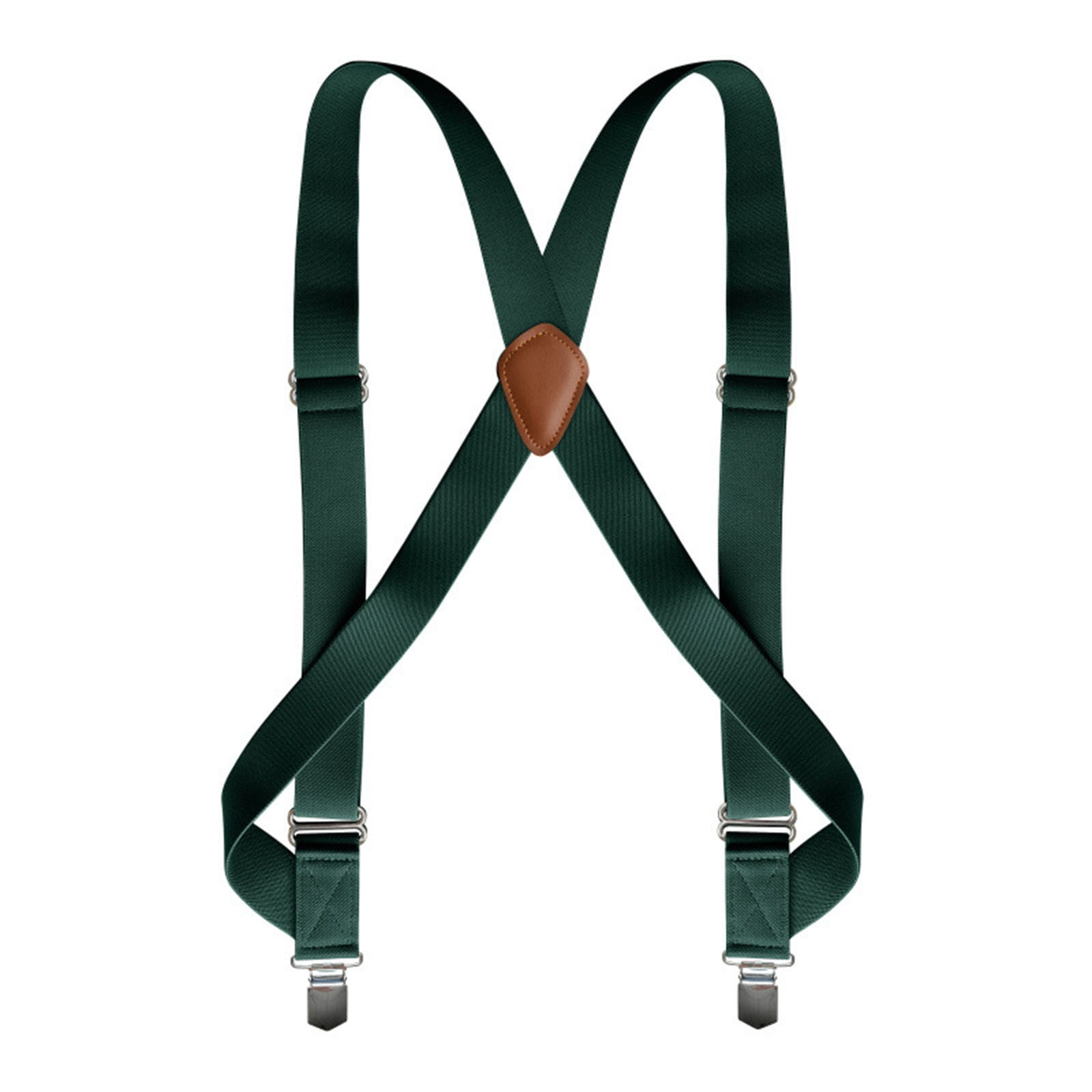 cpengpj Men's Adjustable Elastic Suspender Clips, Polyester 3.5cm Wide ...