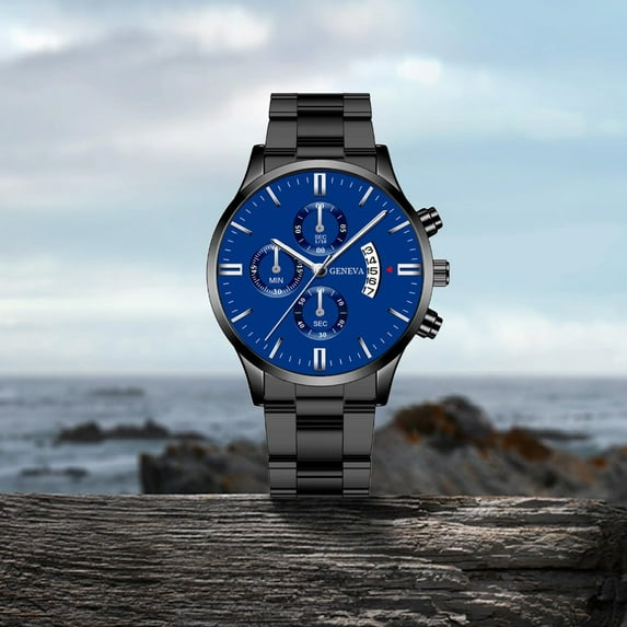 cpengpj Men's Quartz Watch: Openwork Design, Alloy Case, Leather Strap ...