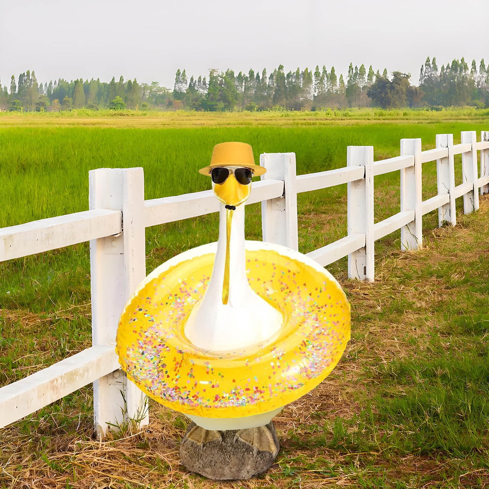 cpengpj One Silly Goose Party Favor Ceramic Silly Goose with Bow First ...