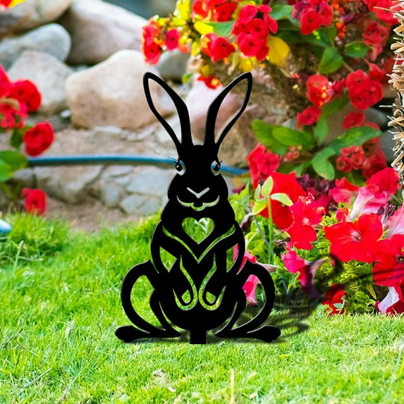 cpengpj Patio Furniture Set Easter Acrylic Rabbit Garden Decoration ...