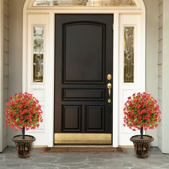 cpengpj Patio Furniture Set Lifelike Violet Artificial Flower Stakes ...