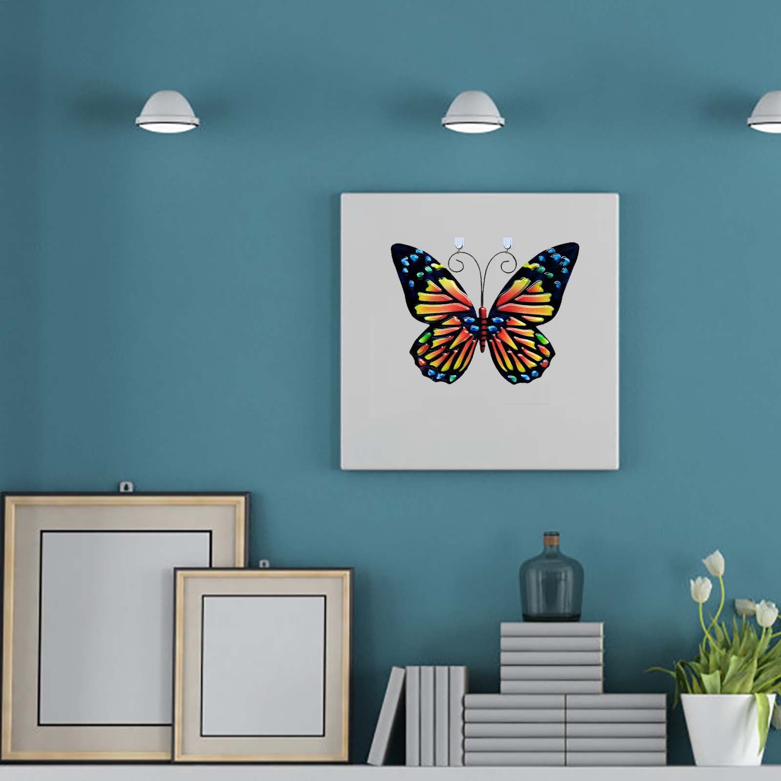 cpengpj Patio Furniture Set Outdoor Garden Butterfly Metal Art ...