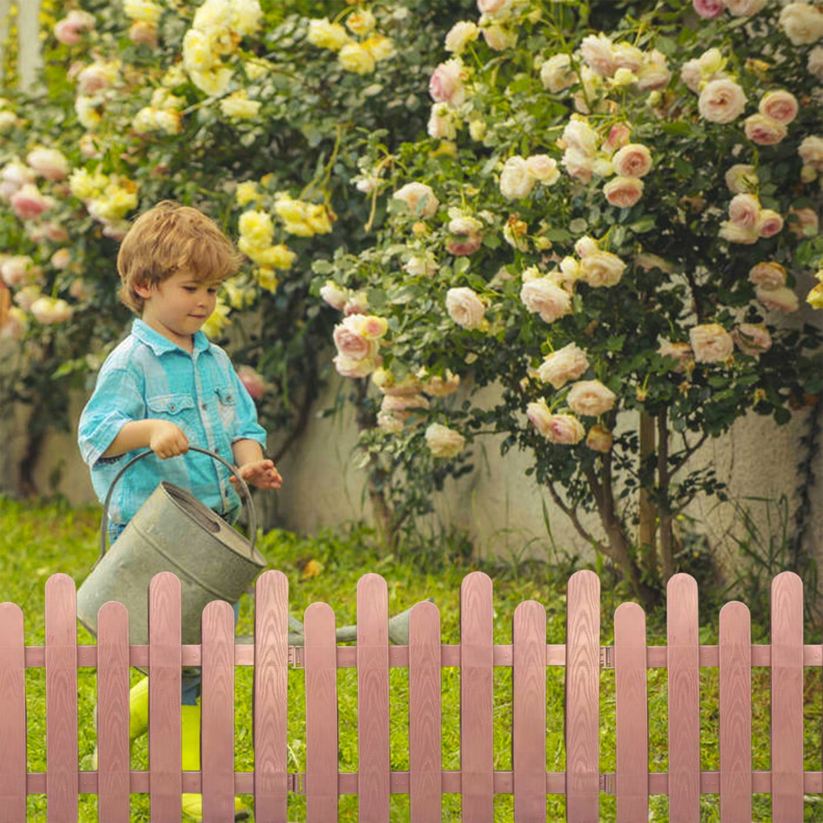 cpengpj Plastic Garden Fence, Picket Fence Edgings, Lawns Flowerbeds ...
