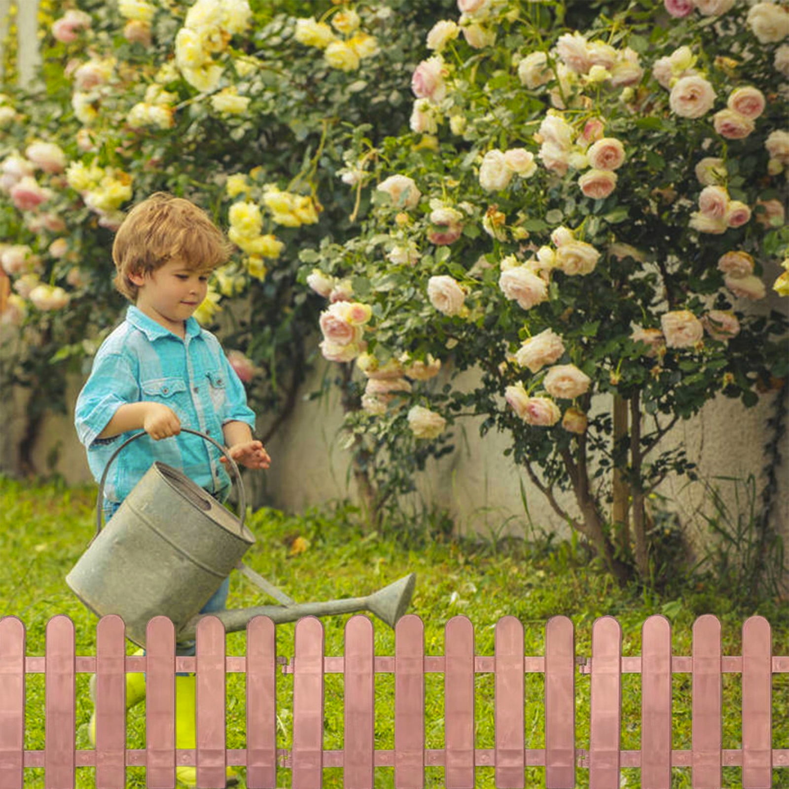 cpengpj Plastic Garden Fence, Picket Fence Edgings, Lawns Flowerbeds ...