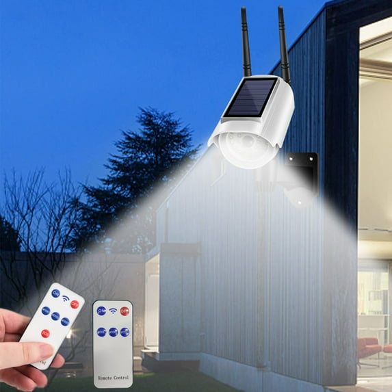 cpengpj Solar Powered Fake Security Camera with Flashing LED, Motion ...