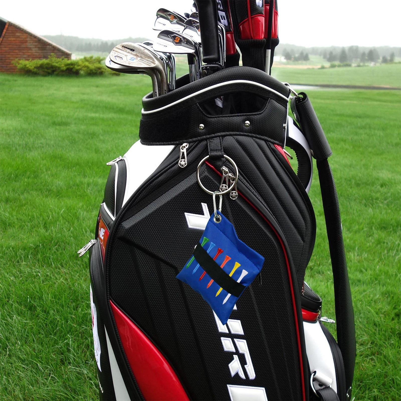 cpengpj Waist Pouch Golf Spike Pouch Clip-on Fastener Pouch with Spring ...