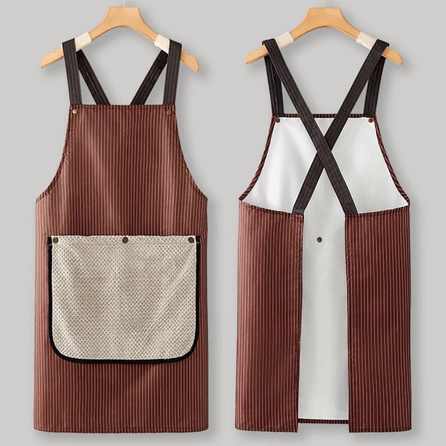 cpengpj Waterproof and Oil-Resistant Kitchen Apron with Detachable Hand ...