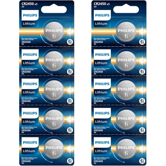 cr2450 Battery, 10-Pack, cr2450 3v Lithium Coin Cell Batteries, 10 Year ...