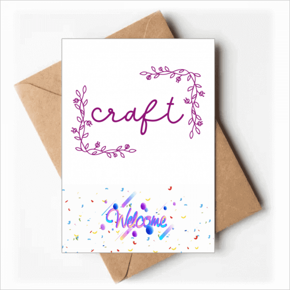 craftsman craftsmanship frame Welcome Back Greeting Cards Envelopes ...