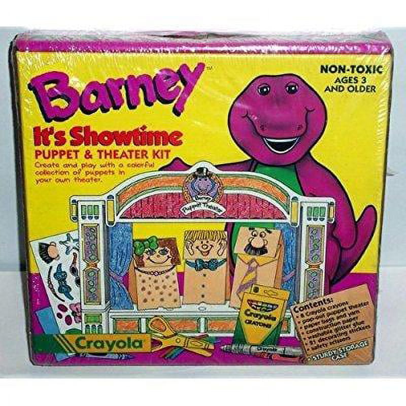 crayola barney it's showtime puppet & theater kit - Walmart.com