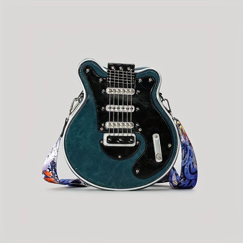 creative Guitar shaped women shoulder bags novelty crossbody bag funny ...
