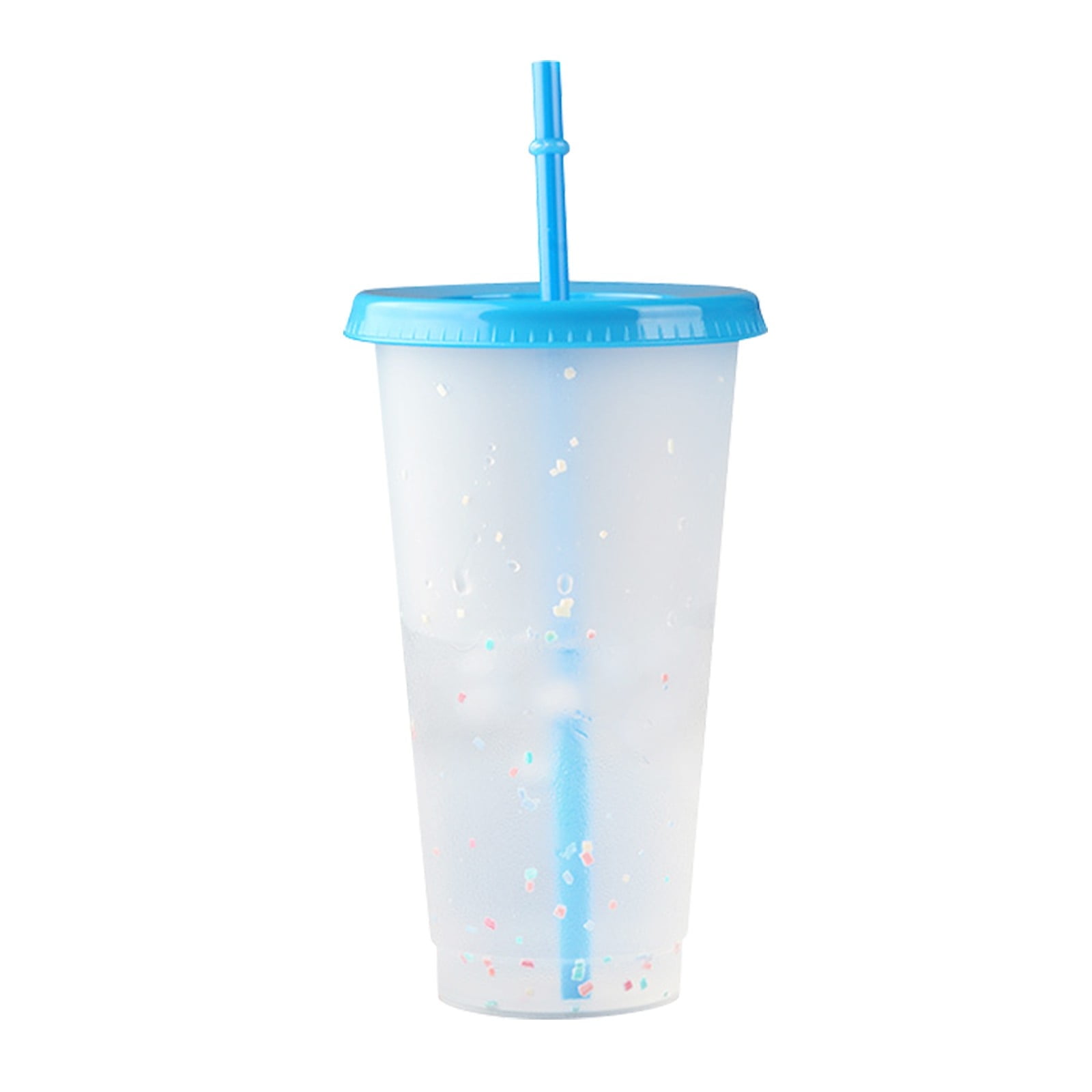 creative Water Cup Confetti Cup Pp Plastic Straw Cup Confetti Plastic Transparent Straw Cup ...