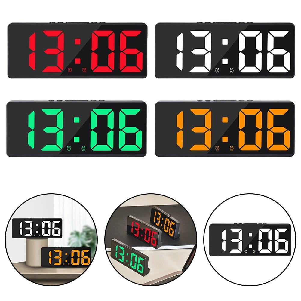 creative digital clock temperature alarm clock digital clock clock ...