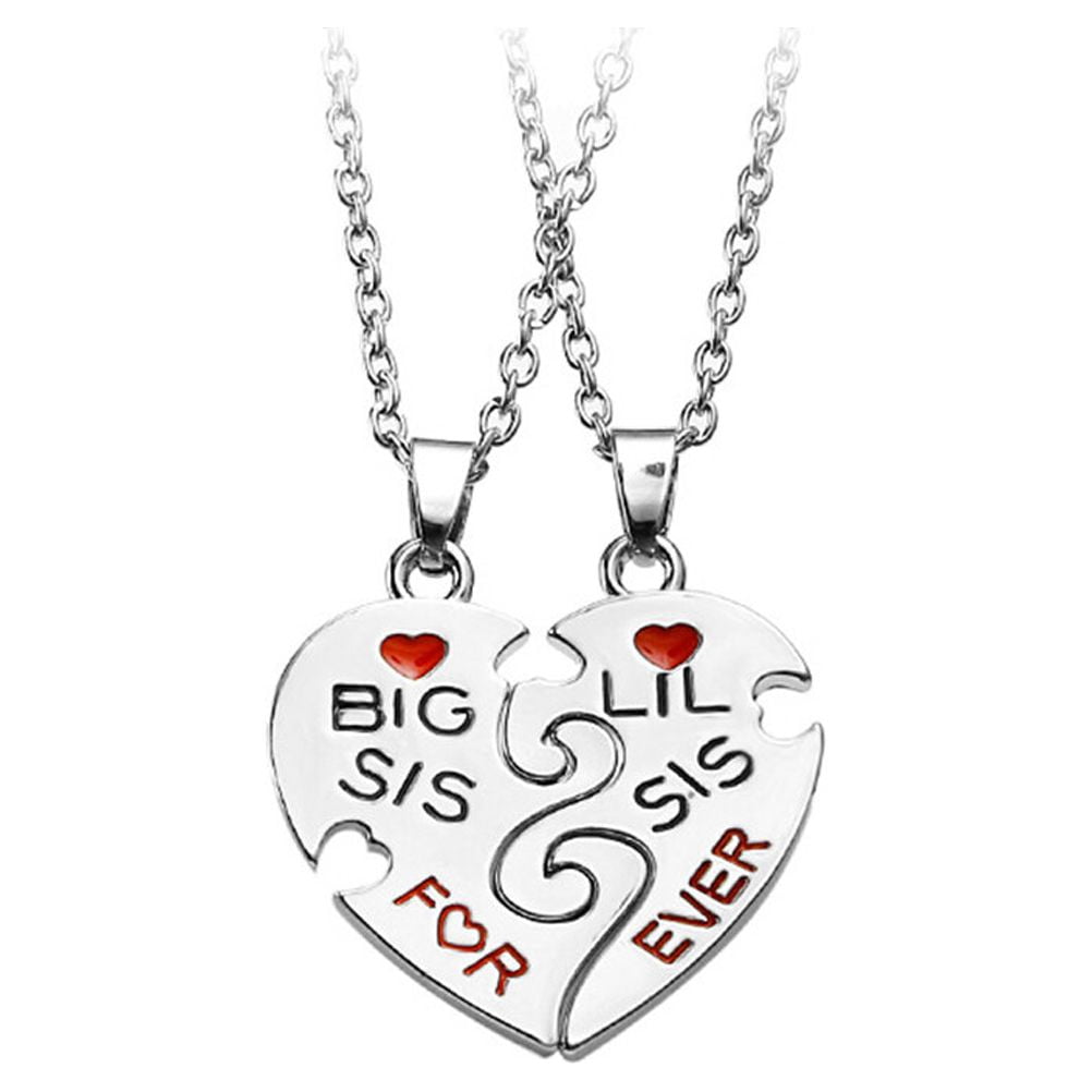 creative friendship necklace 3 Pairs Sister Friendship Pendant Necklace ...