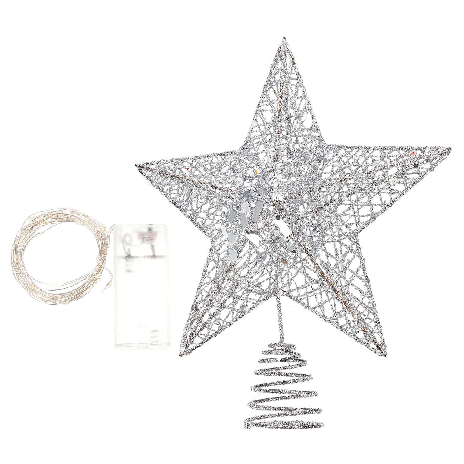 creative tree topper 1 Set Glitter Tree Topper Star Creative LED String ...