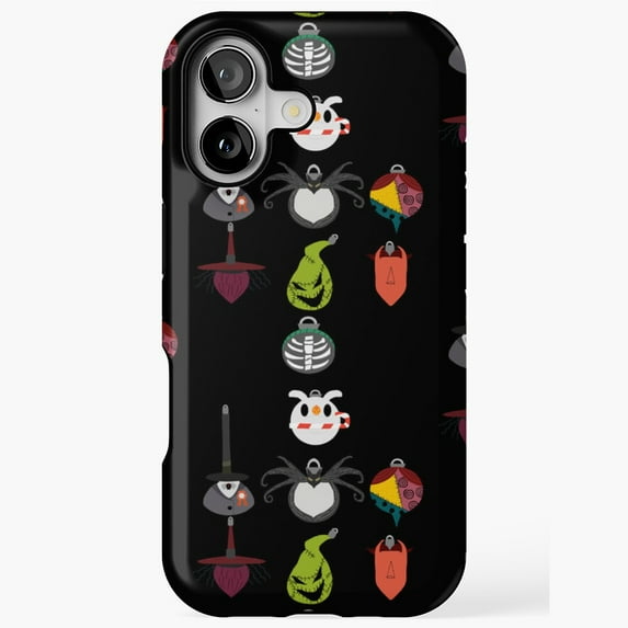 creepy Christmas Ornaments Holiday Design for iPhone 11 12 13 14 15 16 ...
