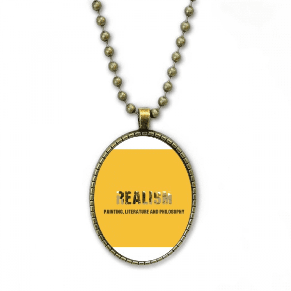 critical pessism modernism necklace vintage chain bead pendant jewelry ...