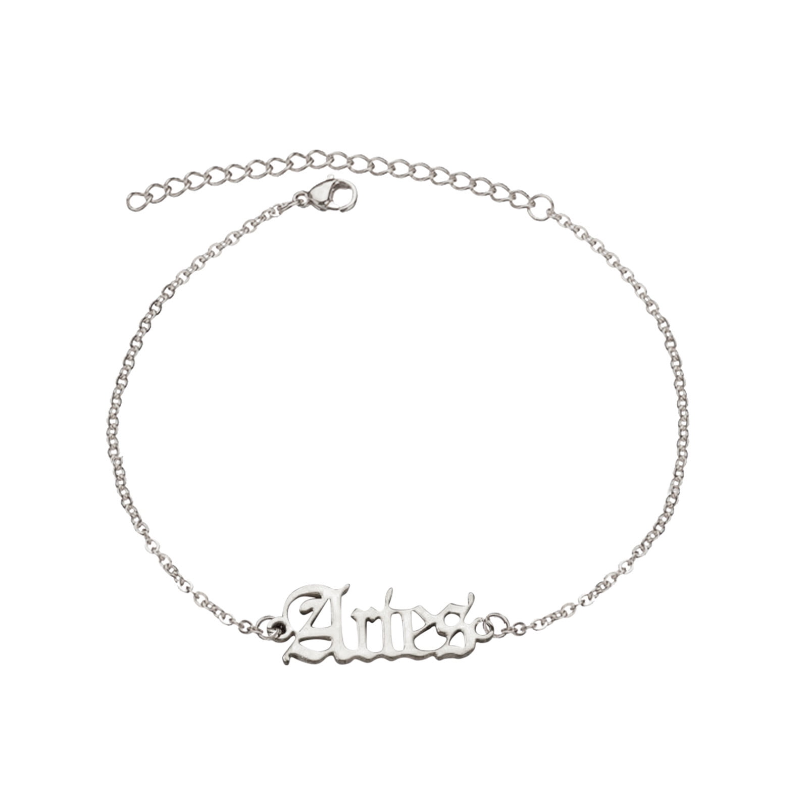 cross Anklets for boys mothers day chain Birth month flower birthdays Monogram Pendant Women ...