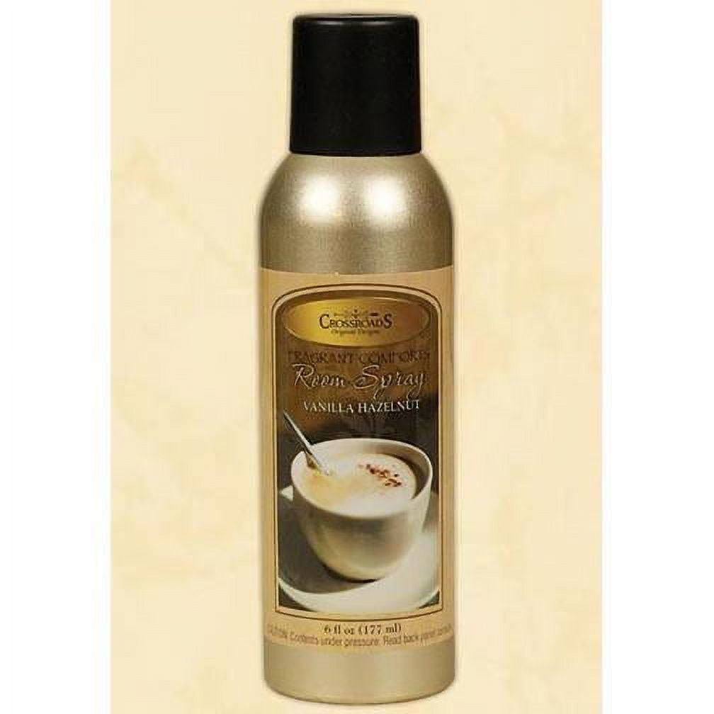 Crossroads Home Fresh Vanilla Hazelnut Scented Room Spray, 6 oz, Multicolor - Walmart.com