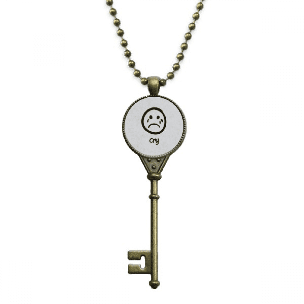 cry black cute chat fcartoon key necklace pendant tray embellished ...