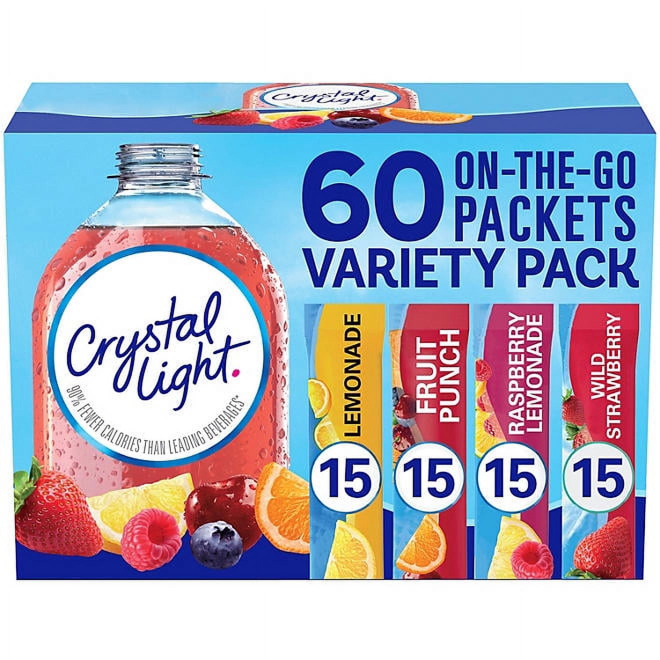 crystal light variety pack drink mix 60 ct - Walmart.com