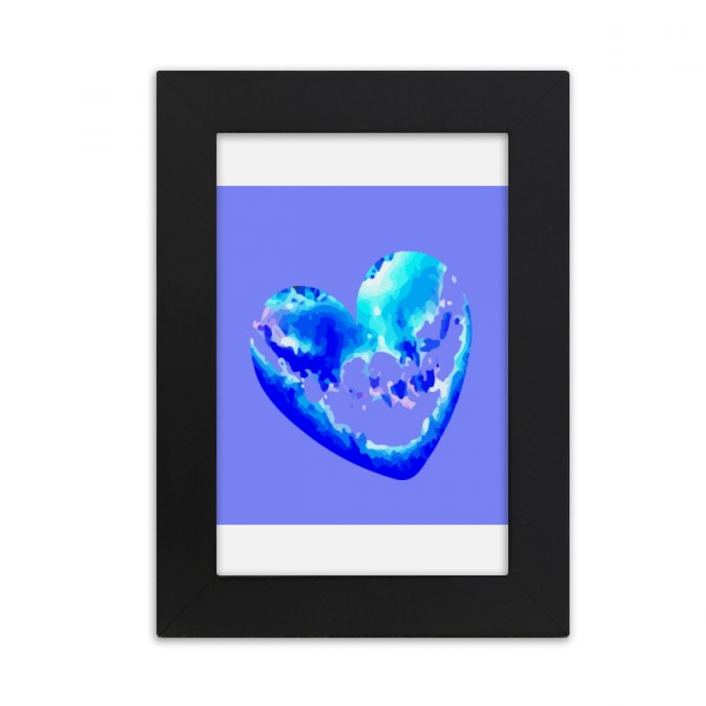 crystal transparent heart starry desktop photo frame picture display ...