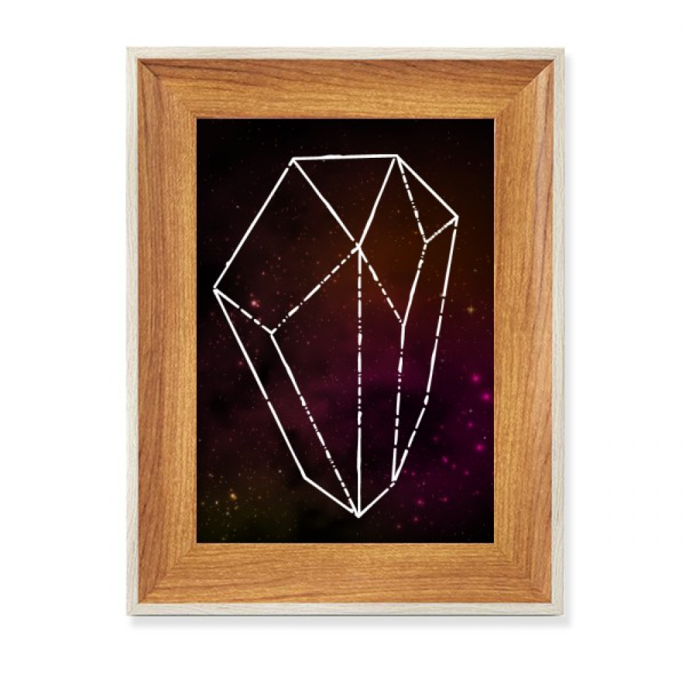 crystal universe star fantasy desktop wooden photo frame display ...