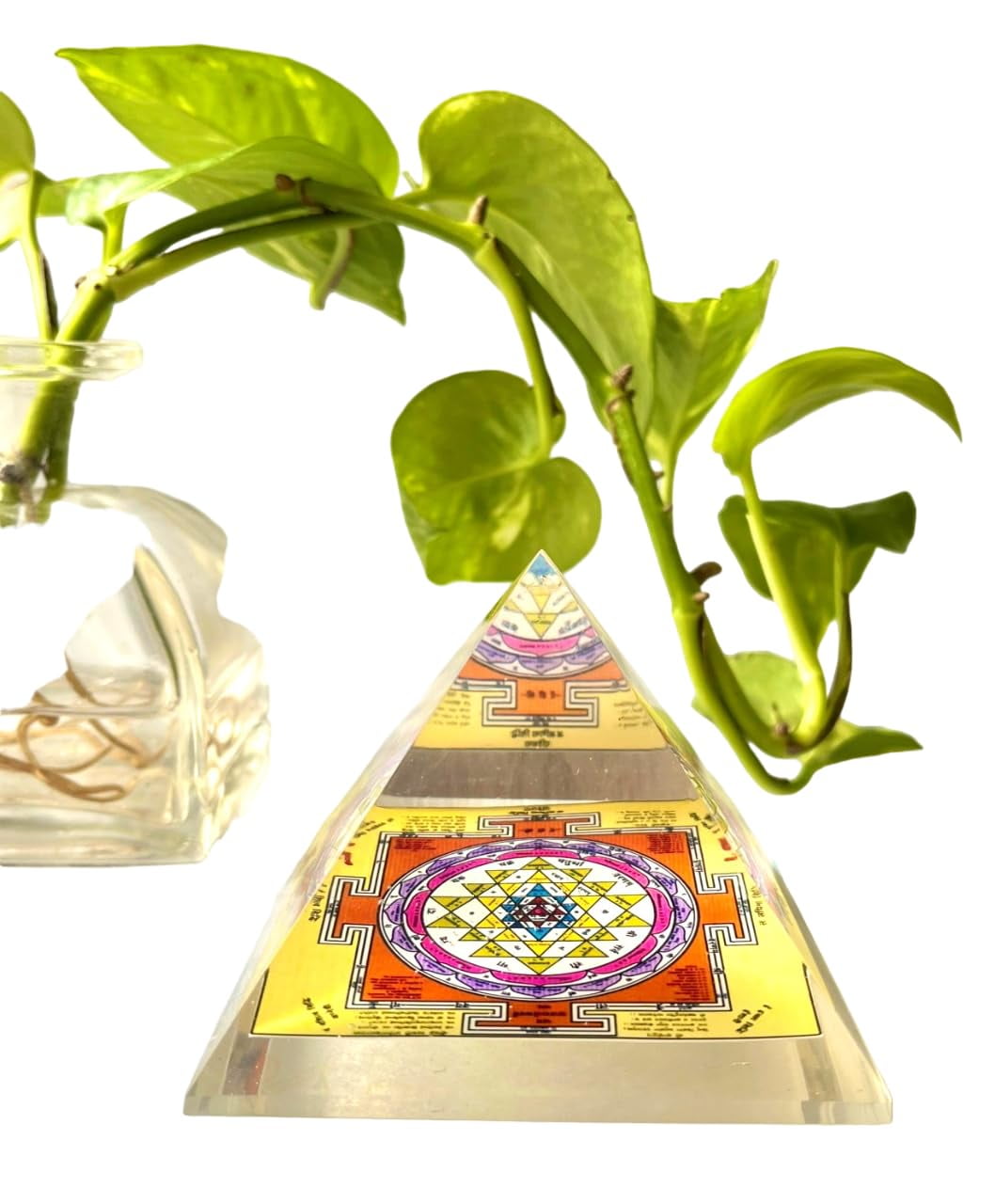 crystalmiracle Beautiful Shree Yantra 136 Grams Orgonite Pyramid ...
