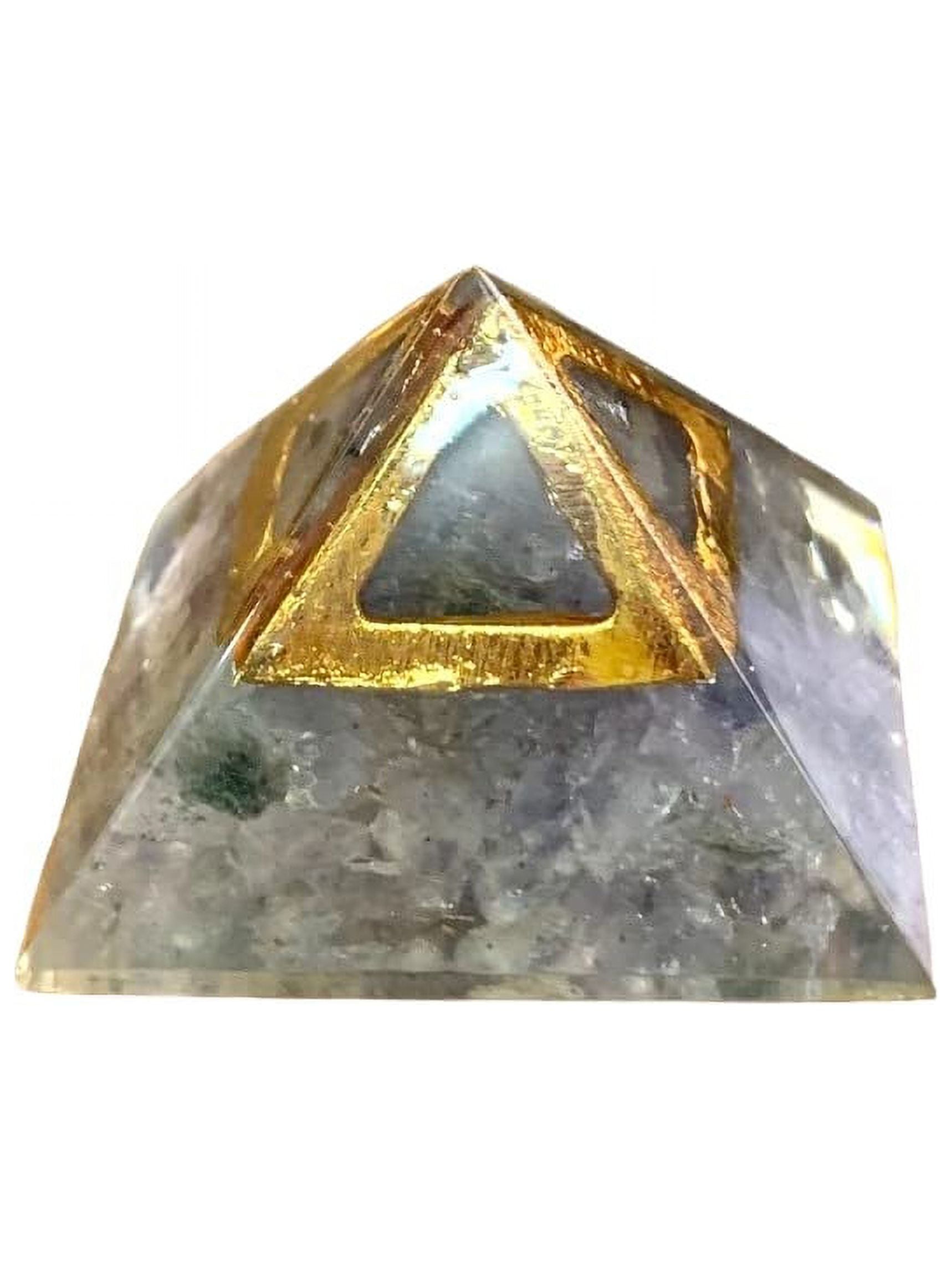 crystalmiracle Iolite Orgonite 21 mm Pyramid Crystal Healing Reiki Feng ...