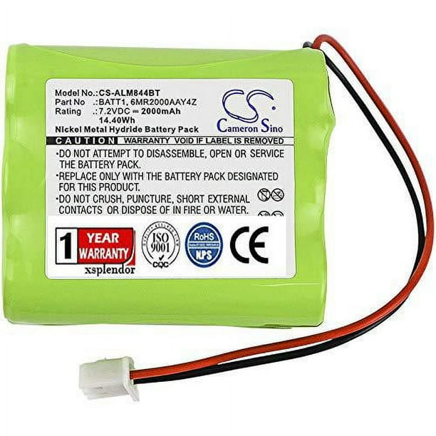 cs 2000mah replacement battery for 2gig go control panels pn 228844 ...