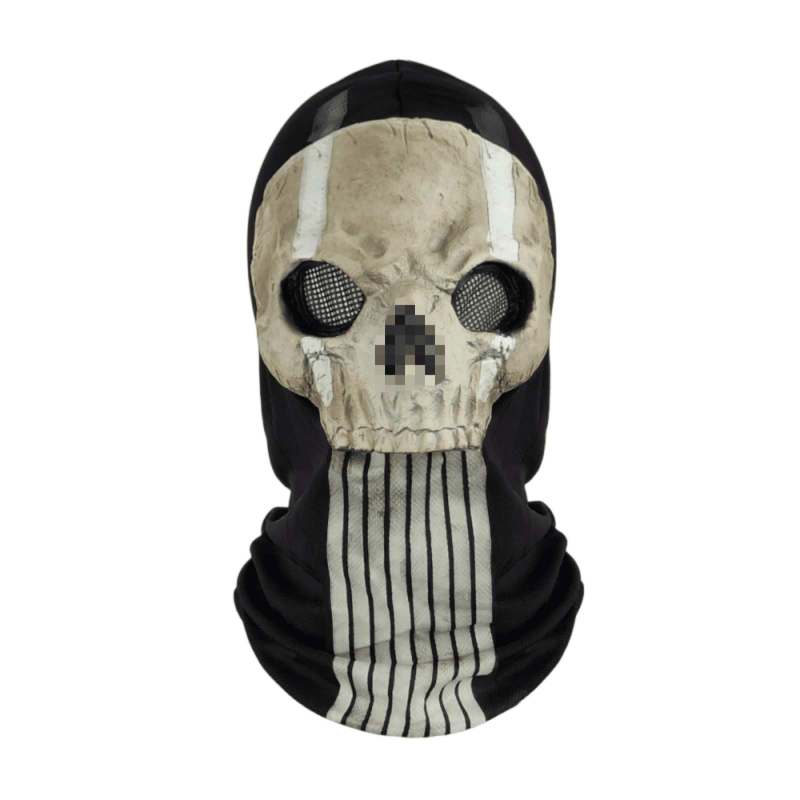 csnrgttpfsyt Black Skeleton Full Face Headwear For War Game Outdoor ...