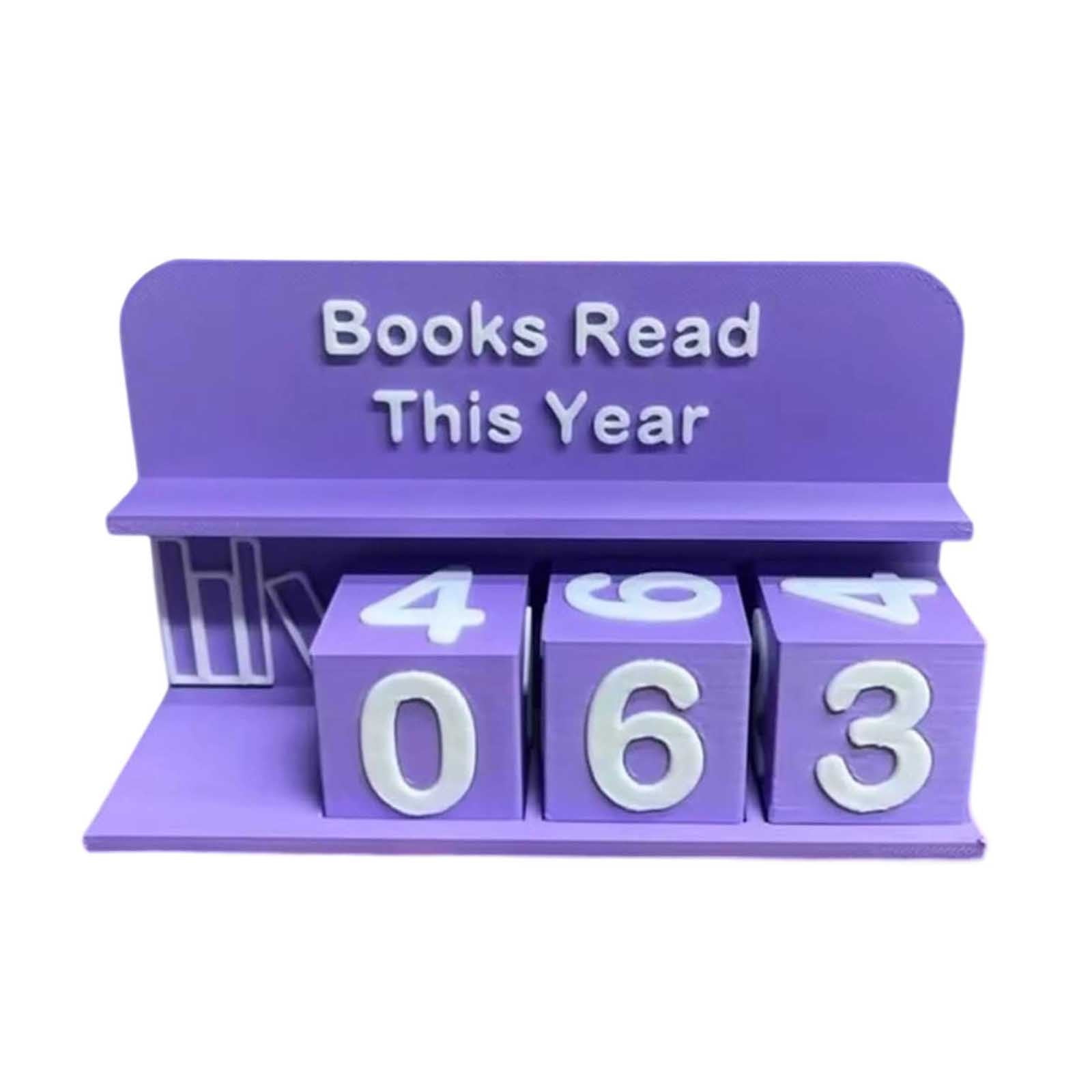 csnrgttpfsyt Bookshelf Book Read This Year Counter Book For Recording ...
